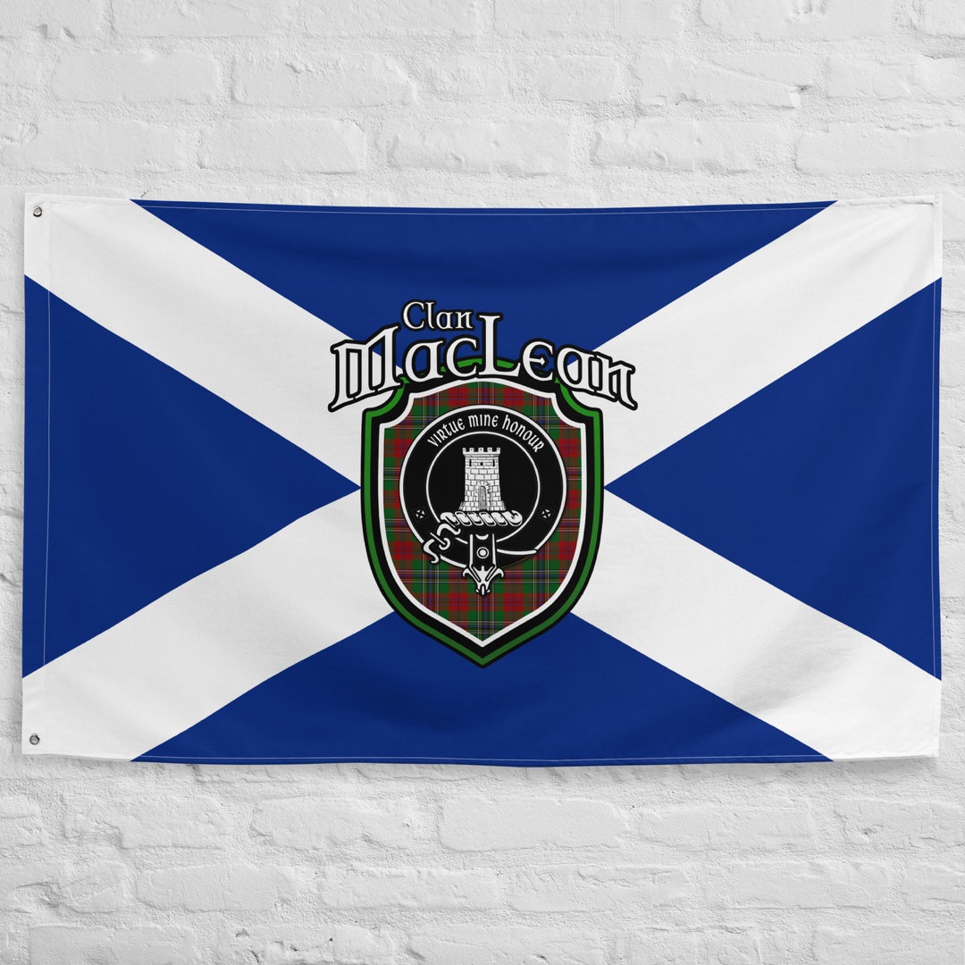 Clan Maclean Scottish Family Crest Scotland Flag Scottish Gifts For clan-maclean-scottish-family-crest-scotland-flag-scottish-gifts-for