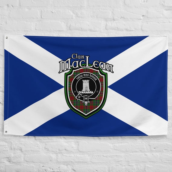 Clan Maclean Scottish Family Crest Scotland Flag Scottish | Etsy