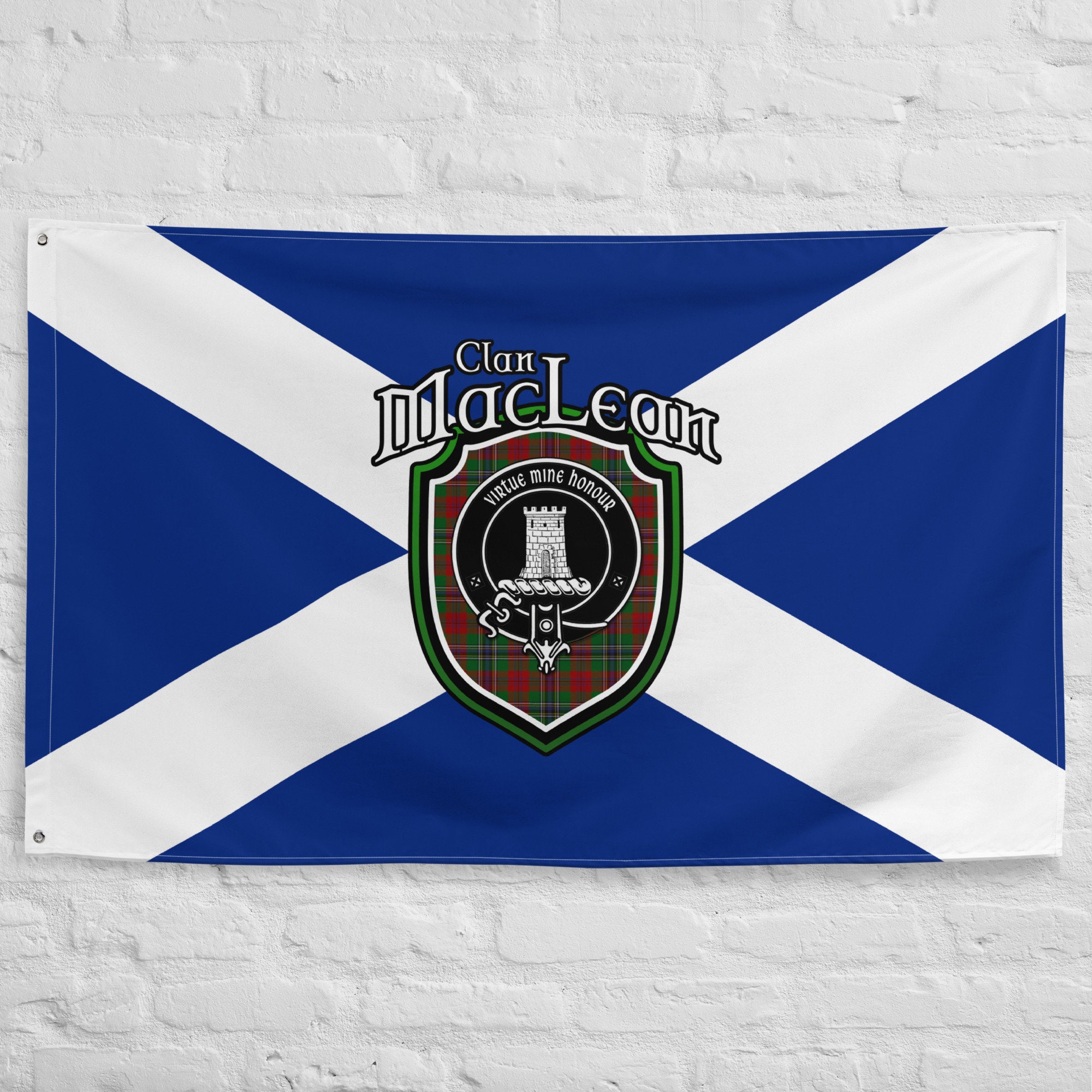 Clan Maclean Scottish Family Crest, Scotland Flag Scottish Gifts for ...