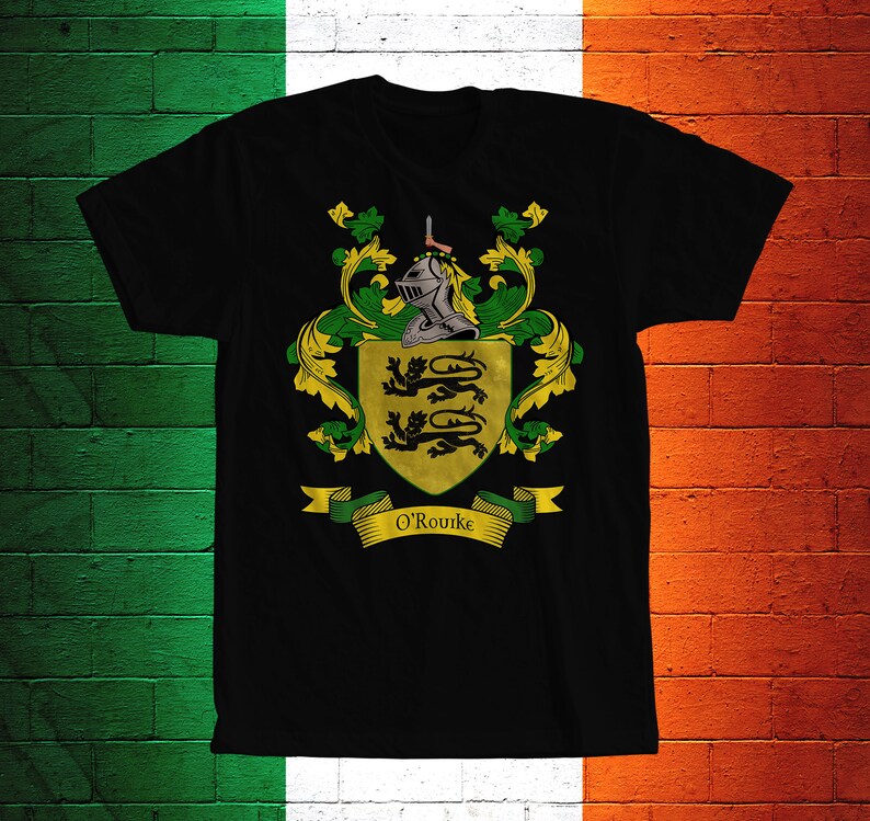 O'rourke Coat of Arms - O'rourke Family Crest T-shirt - Etsy