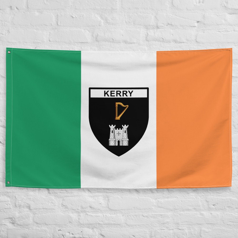 Kerry County Coat of Arms Ireland Flag | Irish Crest 3'x5' - Etsy