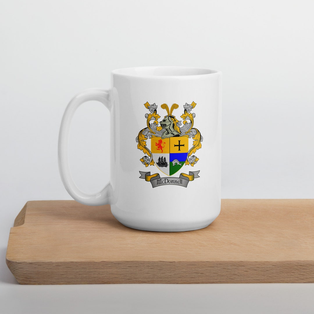 Mcdonnell Coat of Arms Coffee Mug - Mcdonnell Family Crest Coffee Cup ...