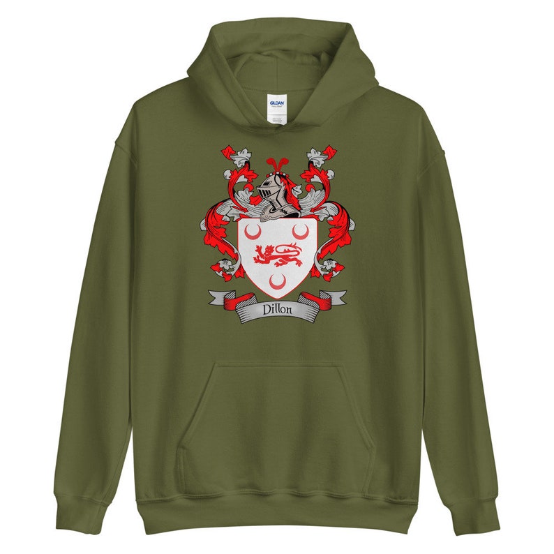 Dillon Coat of Arms Dillon Family Crest Hoodie Sweatshirt - Etsy UK
