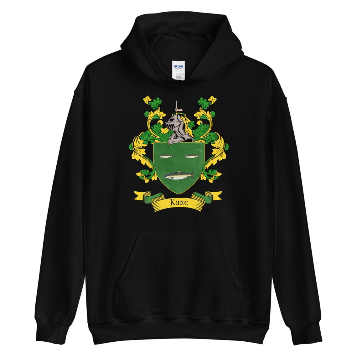 Kane Coat of Arms Kane Family Crest Hoodie Sweatshirt - Etsy Australia
