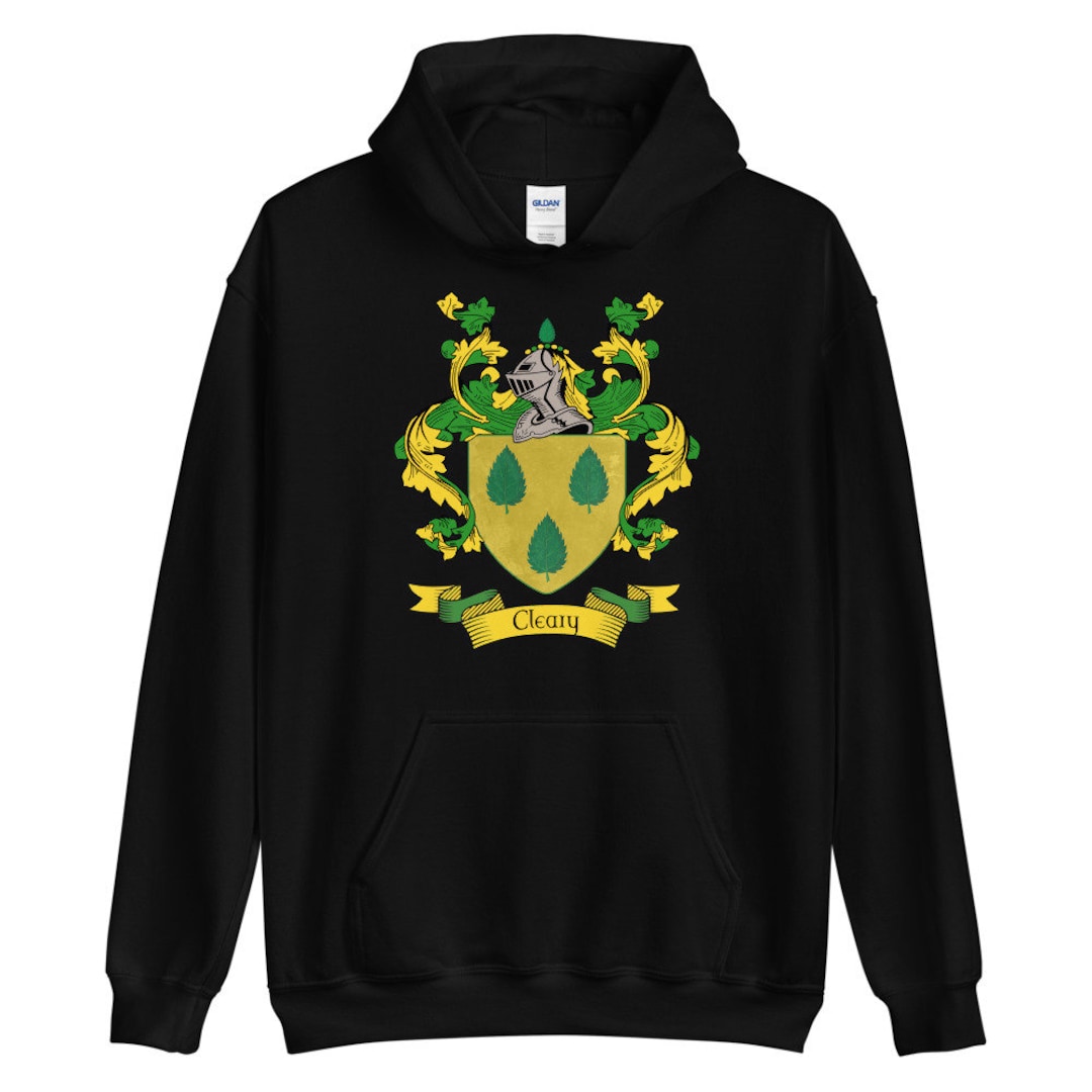 Cleary Coat of Arms - Cleary Family Crest Hoodie Sweatshirt - Etsy