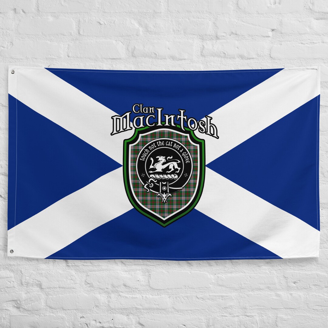 Clan Macintosh Scottish Family Crest, Scotland Flag | Scottish Gifts ...
