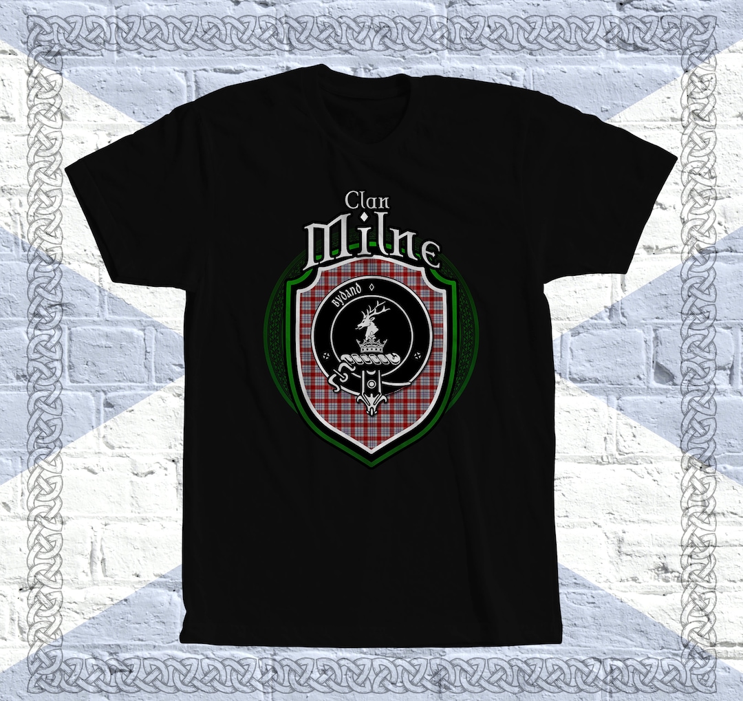 Clan Milne Tartan T-shirt, Scottish Milne Tshirt, Milne Last Name ...