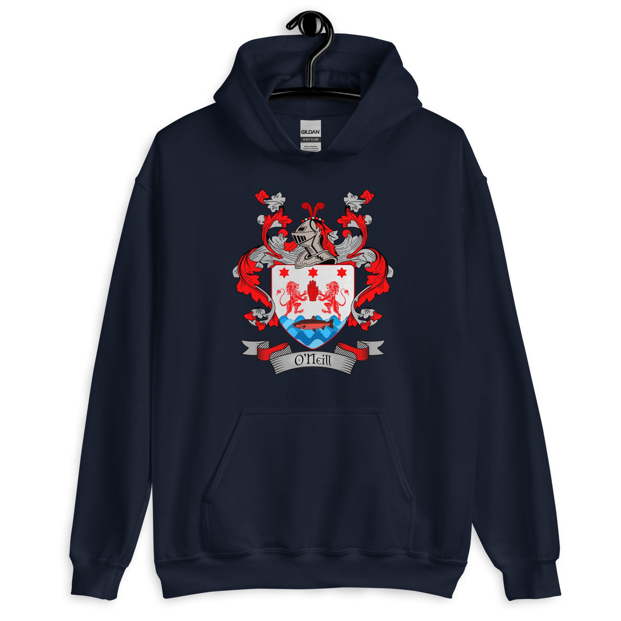 O'neill Coat of Arms - O'neil Family Crest Hoodie Sweatshirt - Etsy