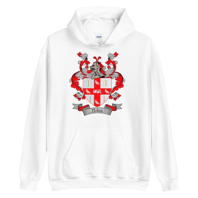 Nolan Coat of Arms Nolan Family Crest Hoodie Sweatshirt - Etsy