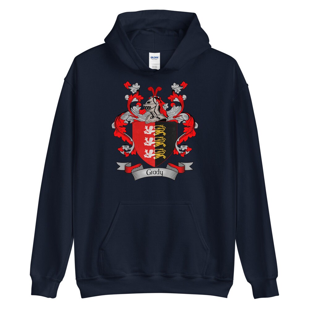 Grady Coat of Arms Grady Family Crest Hoodie Sweatshirt - Etsy Canada