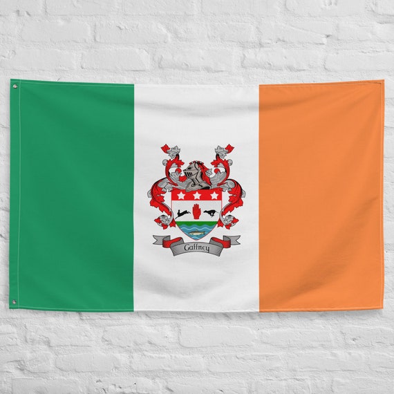 Gaffney Irish Coat of Arms Family Crest Ireland Flag | Etsy