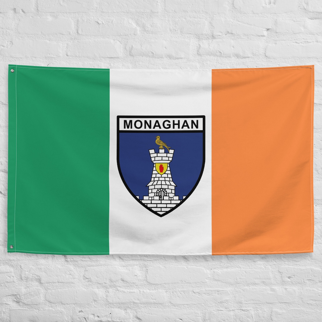 Monaghan County Coat of Arms Ireland Flag | Monaghan Crest Flag ...