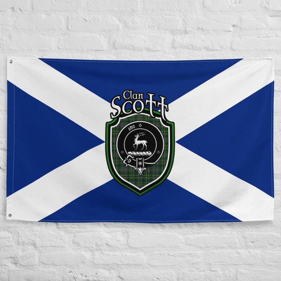 Clan Scott Scottish Family Crest Scotland Flag Scottish | Etsy