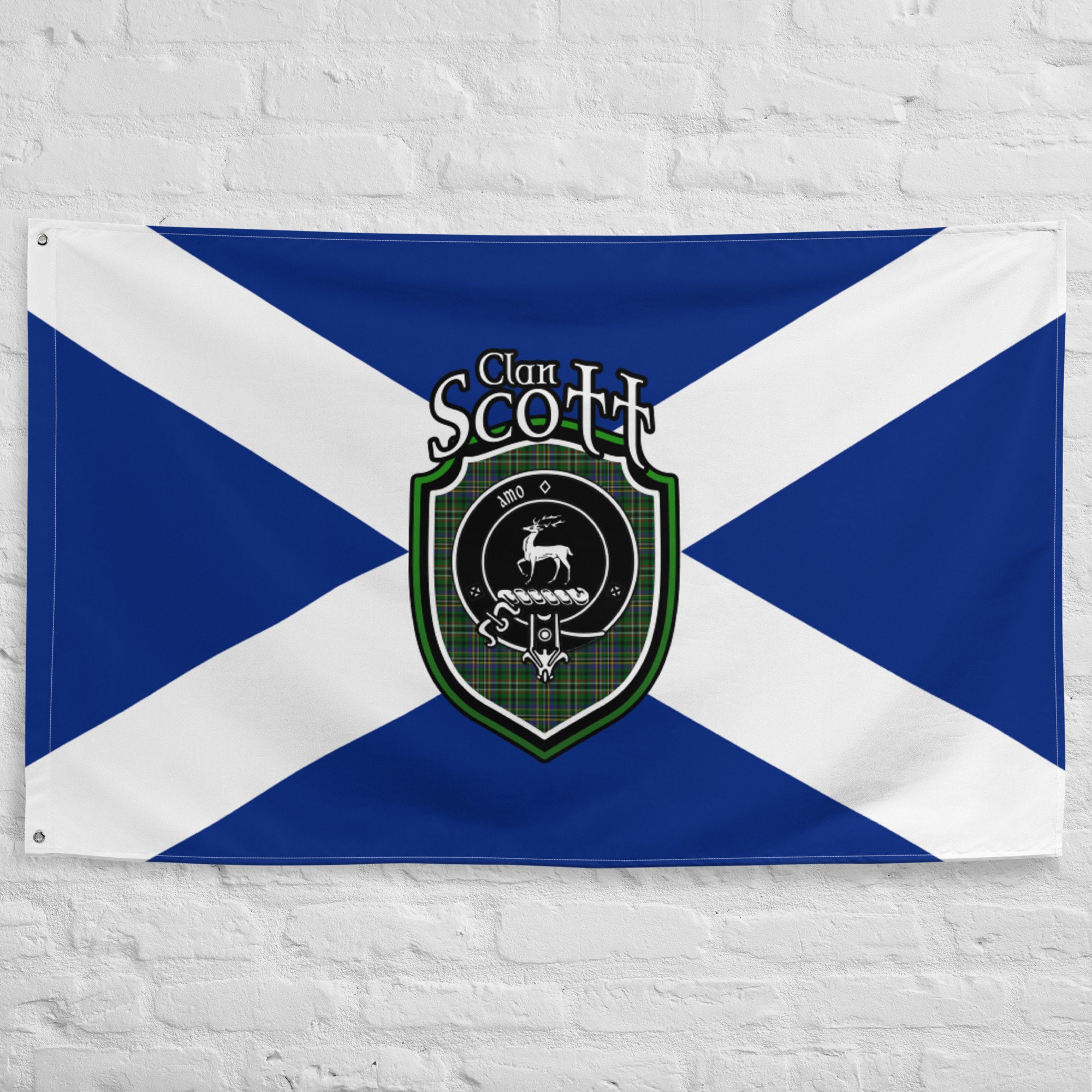 Clan Scott Scottish Family Crest, Scotland Flag | Scottish Gifts for ...