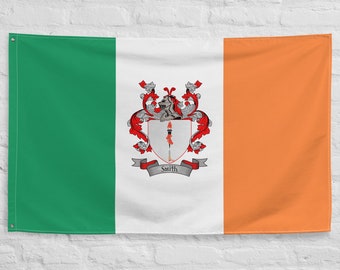 Scanlon Irish Coat of Arms Family Crest Ireland Flag Irish - Etsy Ireland