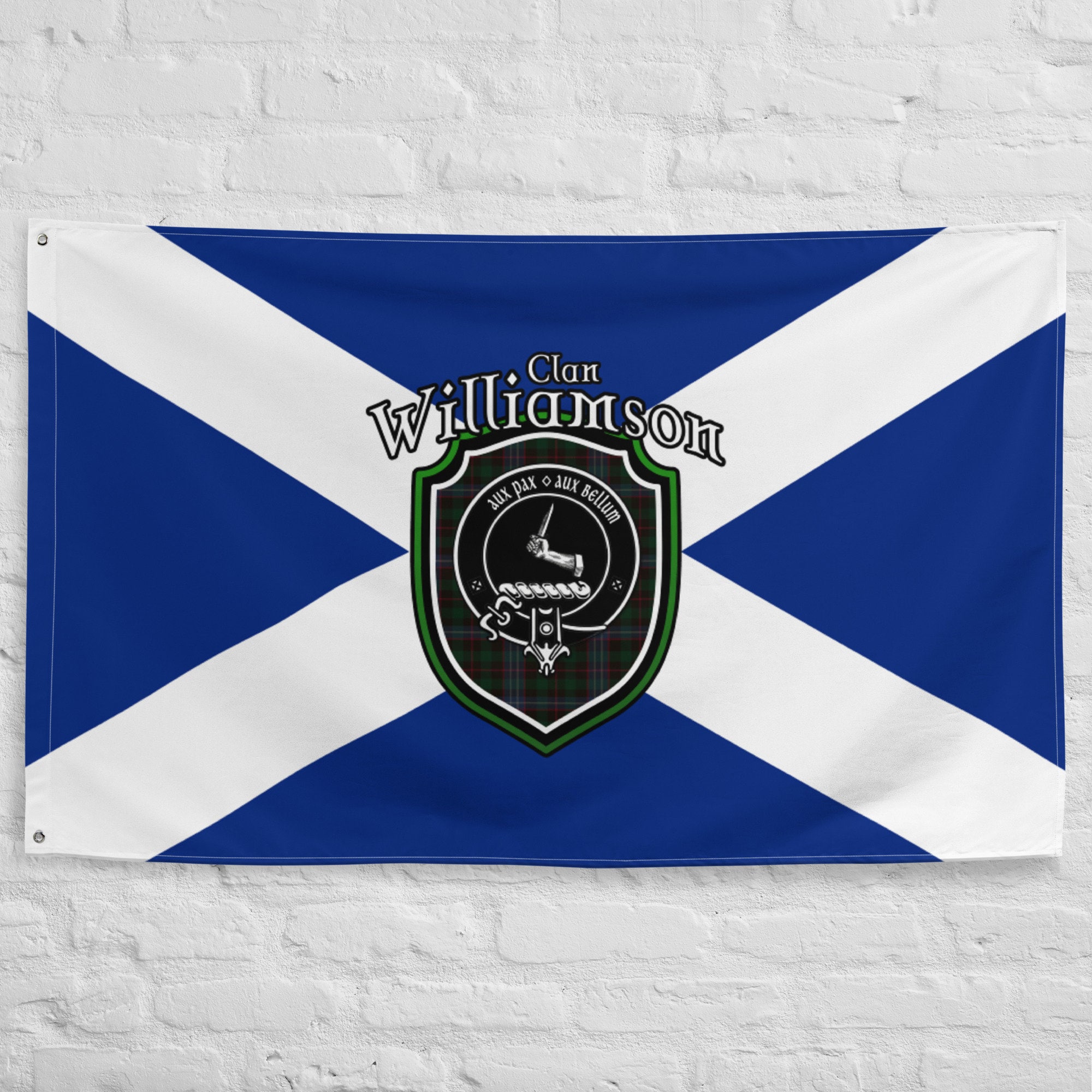 Clan Williamson Scottish Family Crest, Scotland Flag | Scottish Gifts ...