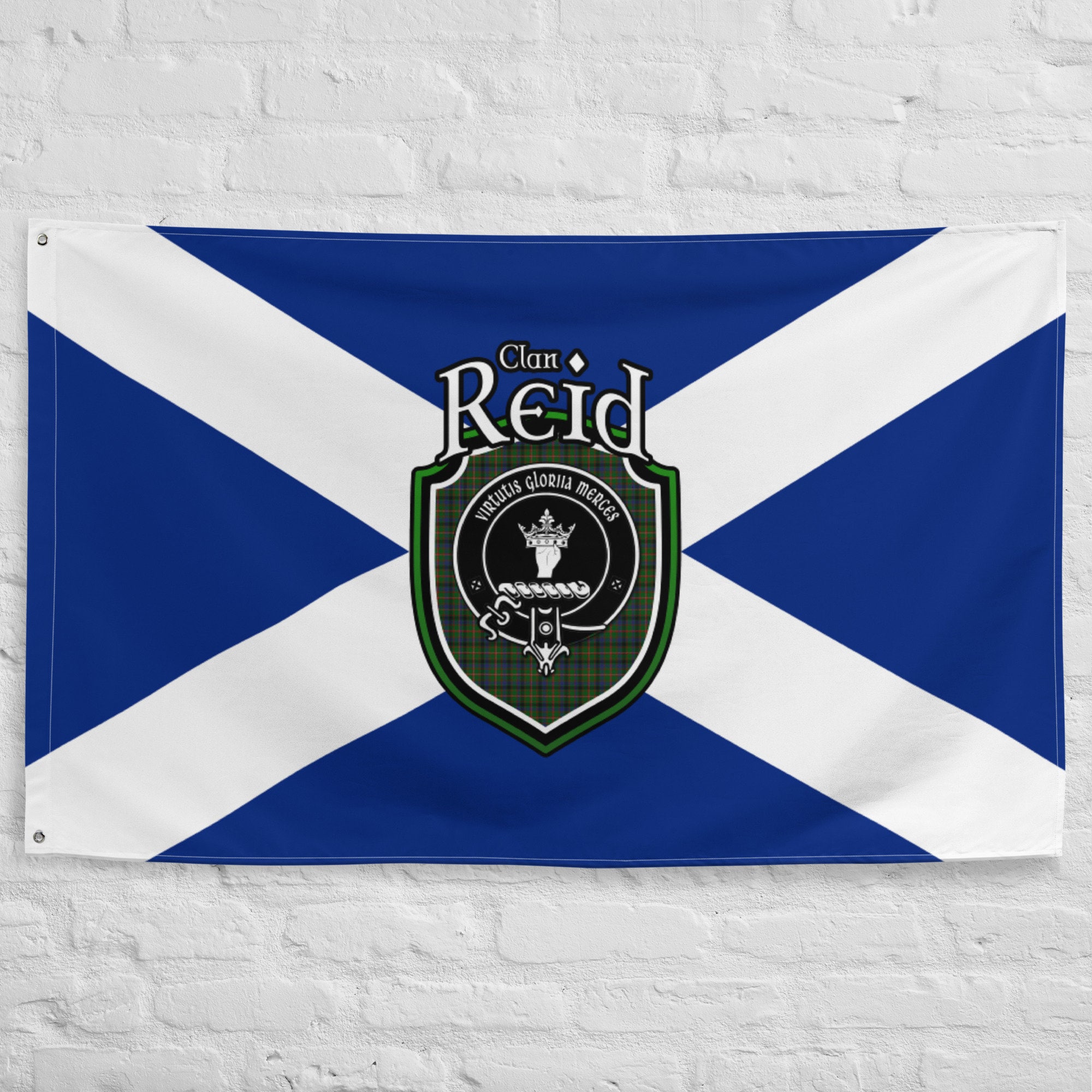 Clan Reid Scottish Family Crest, Scotland Flag | Scottish Gifts for the ...