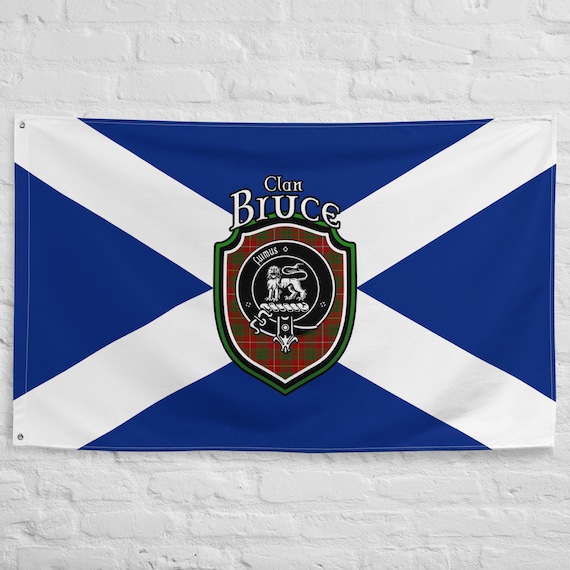 Clan Bruce Scottish Family Crest Scotland Flag Scottish | Etsy