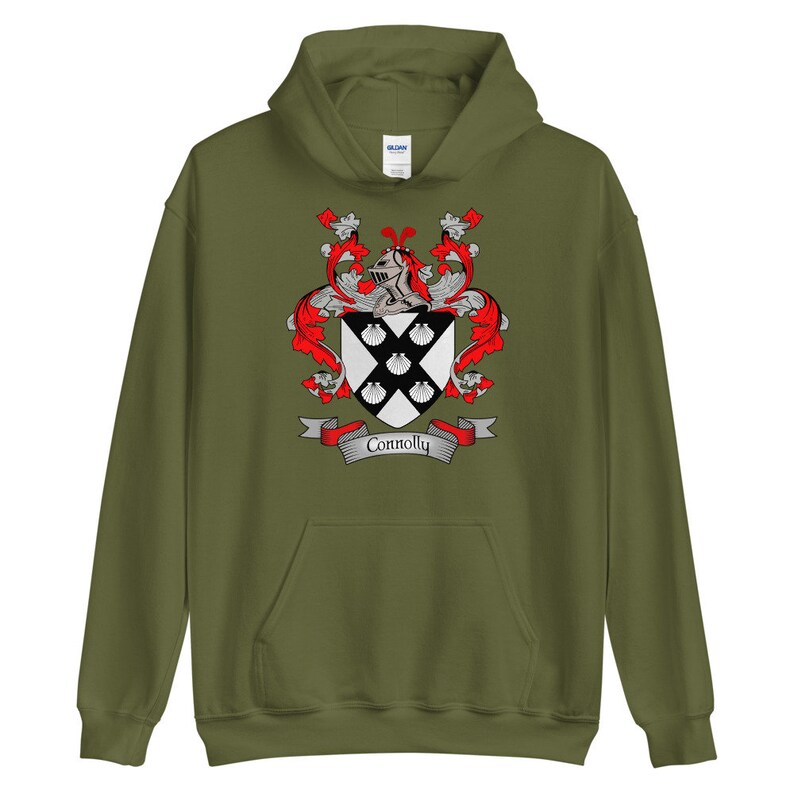 Connolly Coat of Arms Connolly Family Crest Hoodie Sweatshirt - Etsy