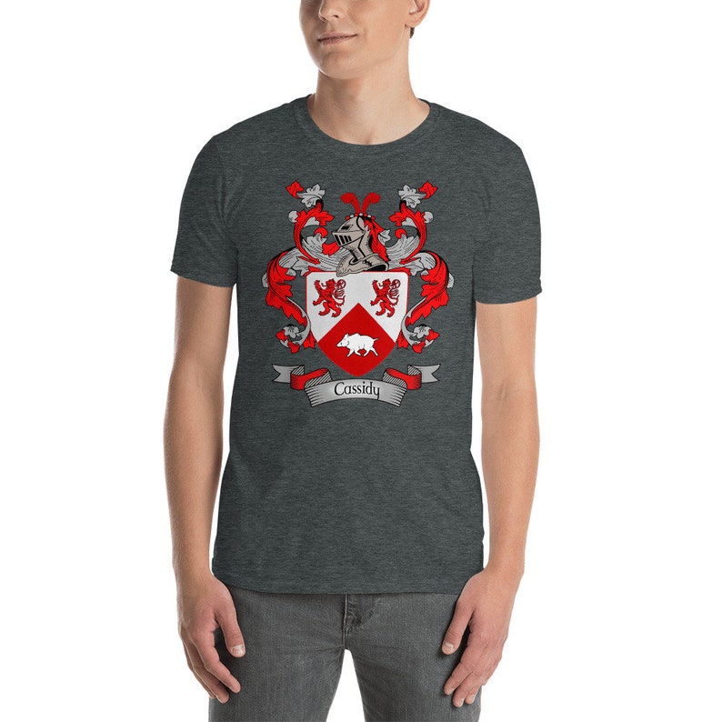 Cassidy Family Crest T Shirt Cassidy Coat of Arms Cassidy - Etsy