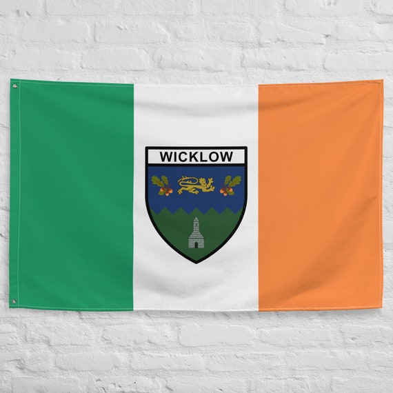 Wicklow County Coat of Arms Ireland Flag Wicklow Crest Flag - Etsy Canada