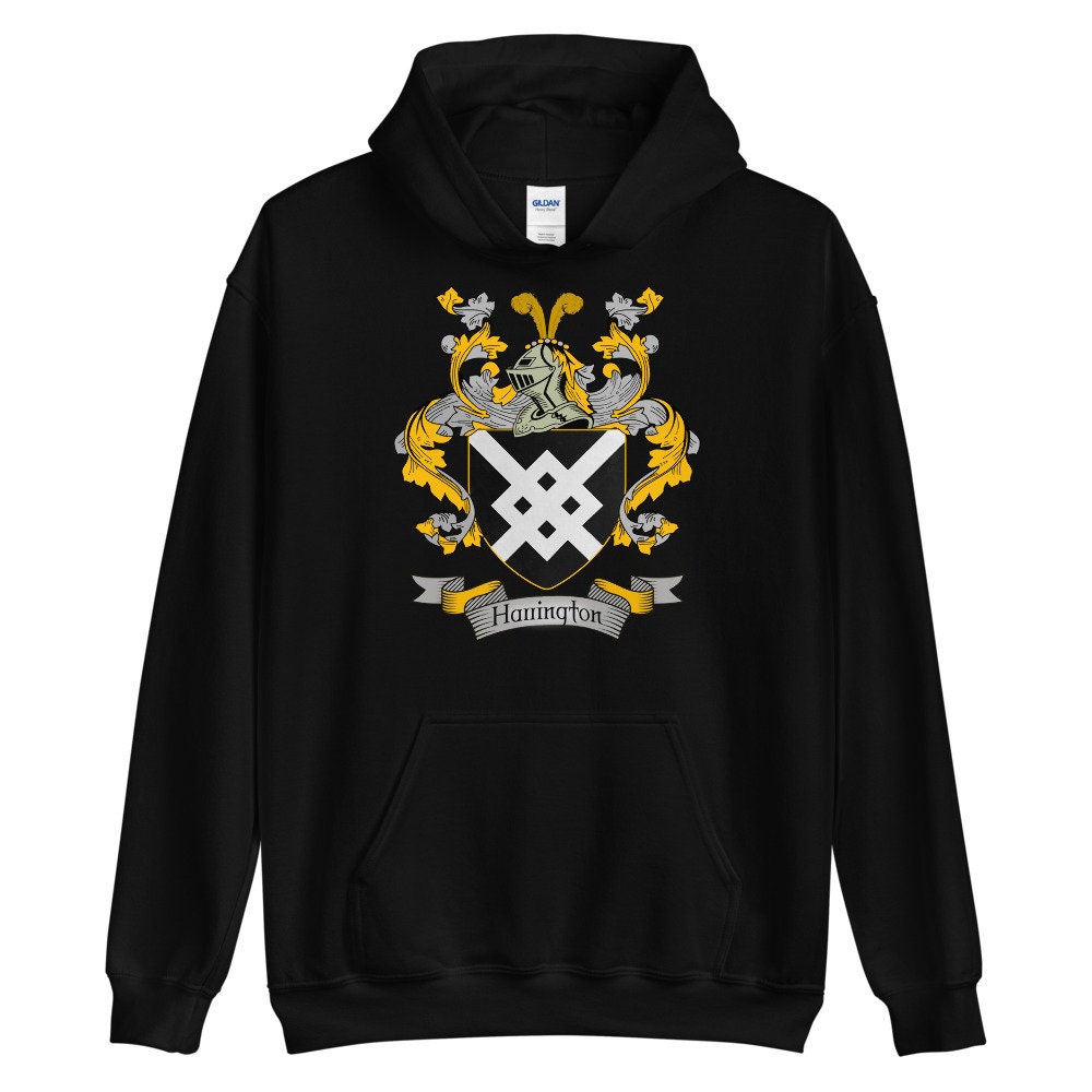Harrington Coat of Arms Harrington Family Crest Hoodie - Etsy