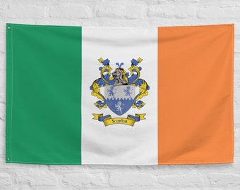 Miller Irish Coat of Arms Family Crest Ireland Flag Irish Gifts for the ...