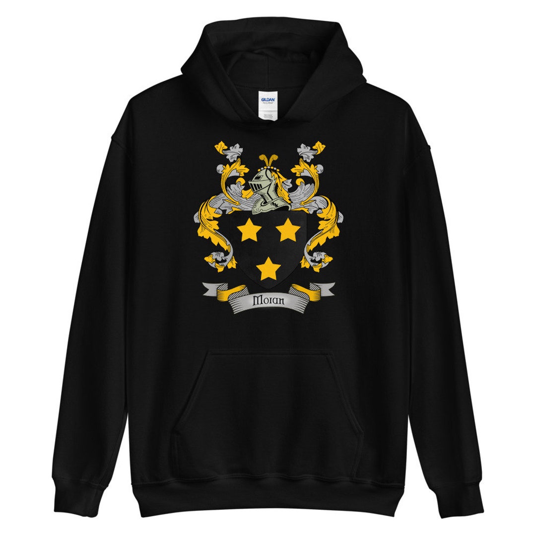 Moran Coat of Arms - Moran Family Crest Hoodie Sweatshirt - Etsy