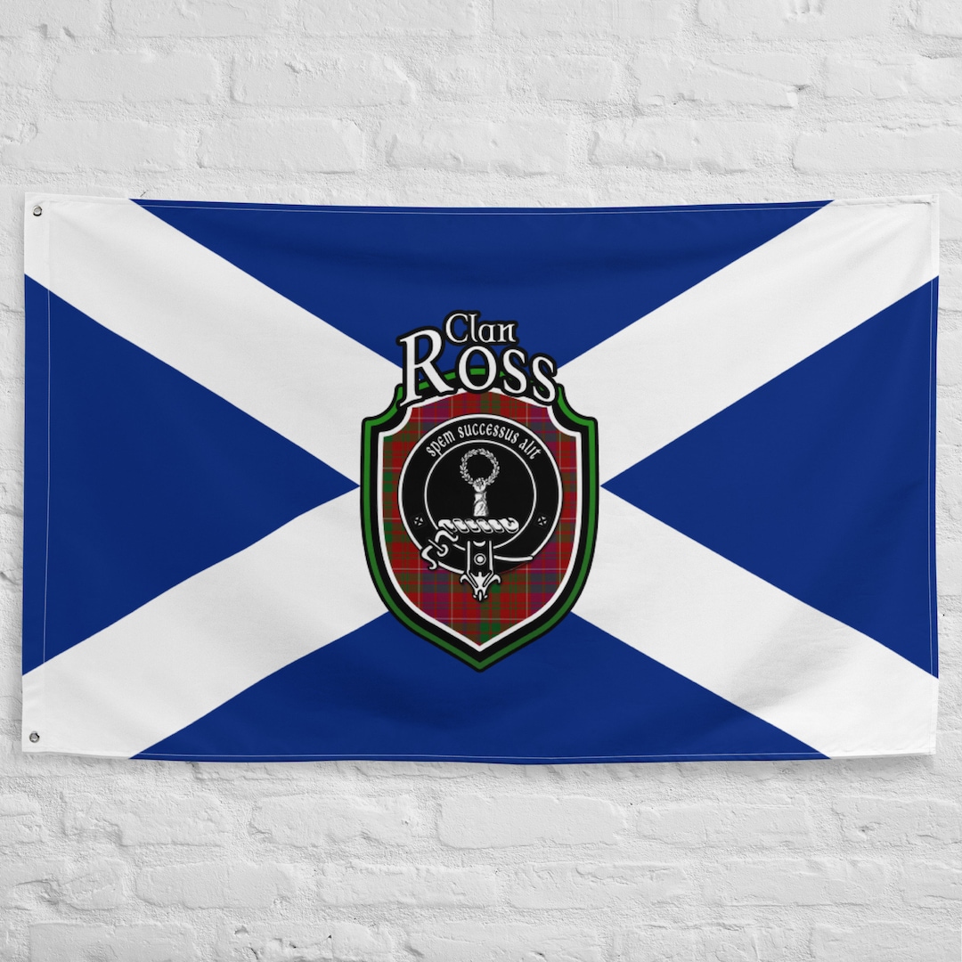 Clan Ross Scottish Family Crest, Scotland Flag | Scottish Gifts for the ...
