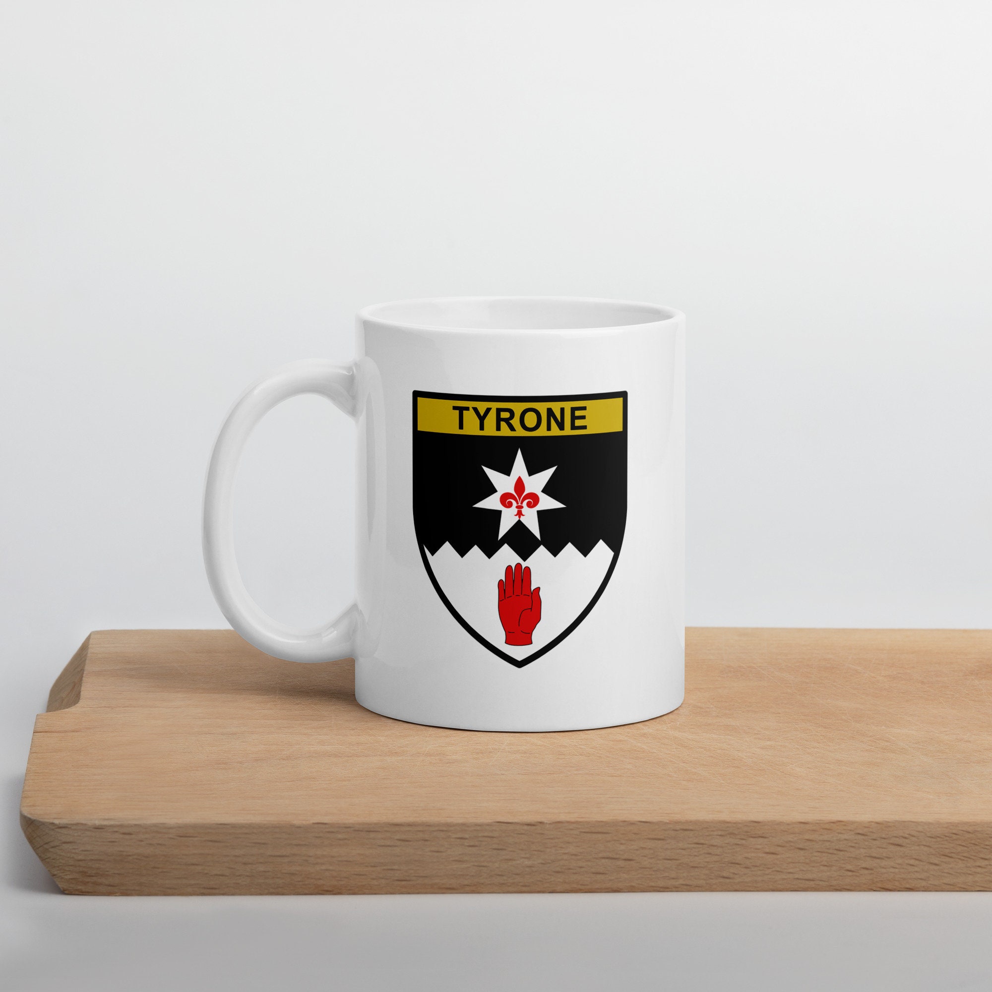 Tyrone County Mug - Irish County Tyrone Crest Coffee Cup - Etsy