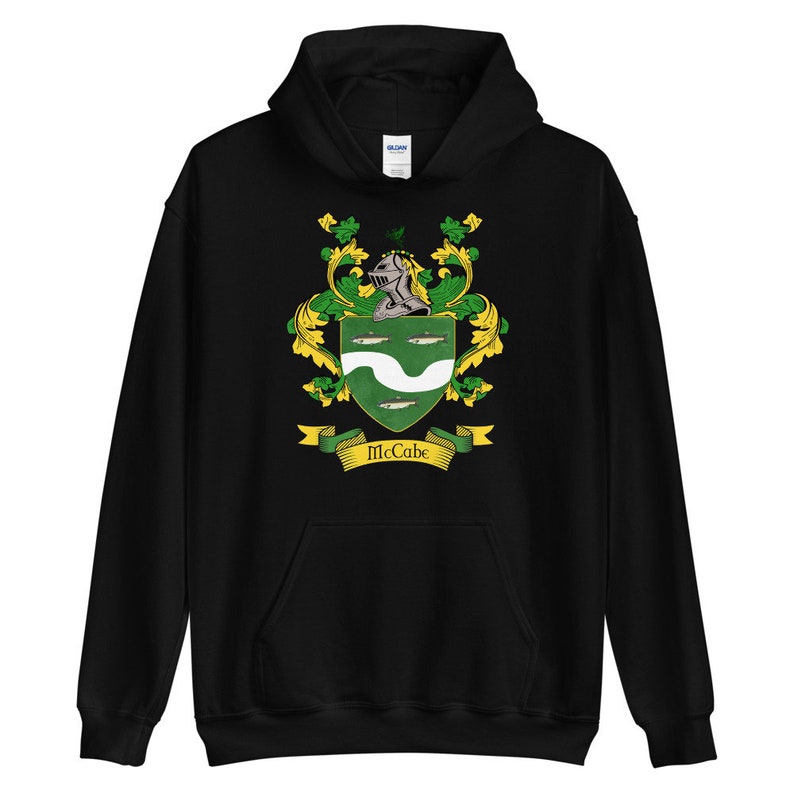 Mccabe Coat of Arms - Mccabe Family Crest Hoodie Sweatshirt - Etsy