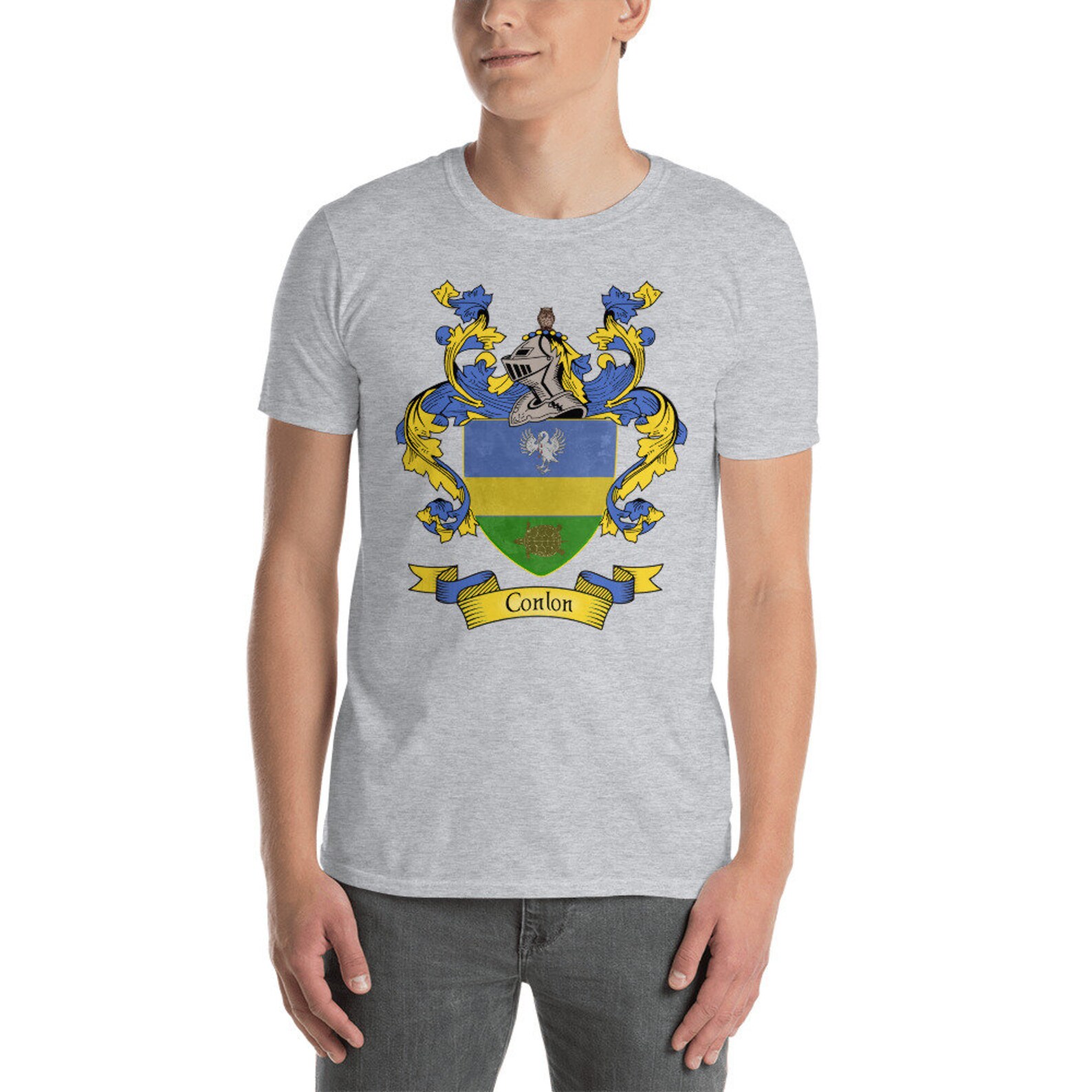 Conlon Family Crest T- Shirt, Conlon Coat of Arms, Conlon Shirt, Conlon ...