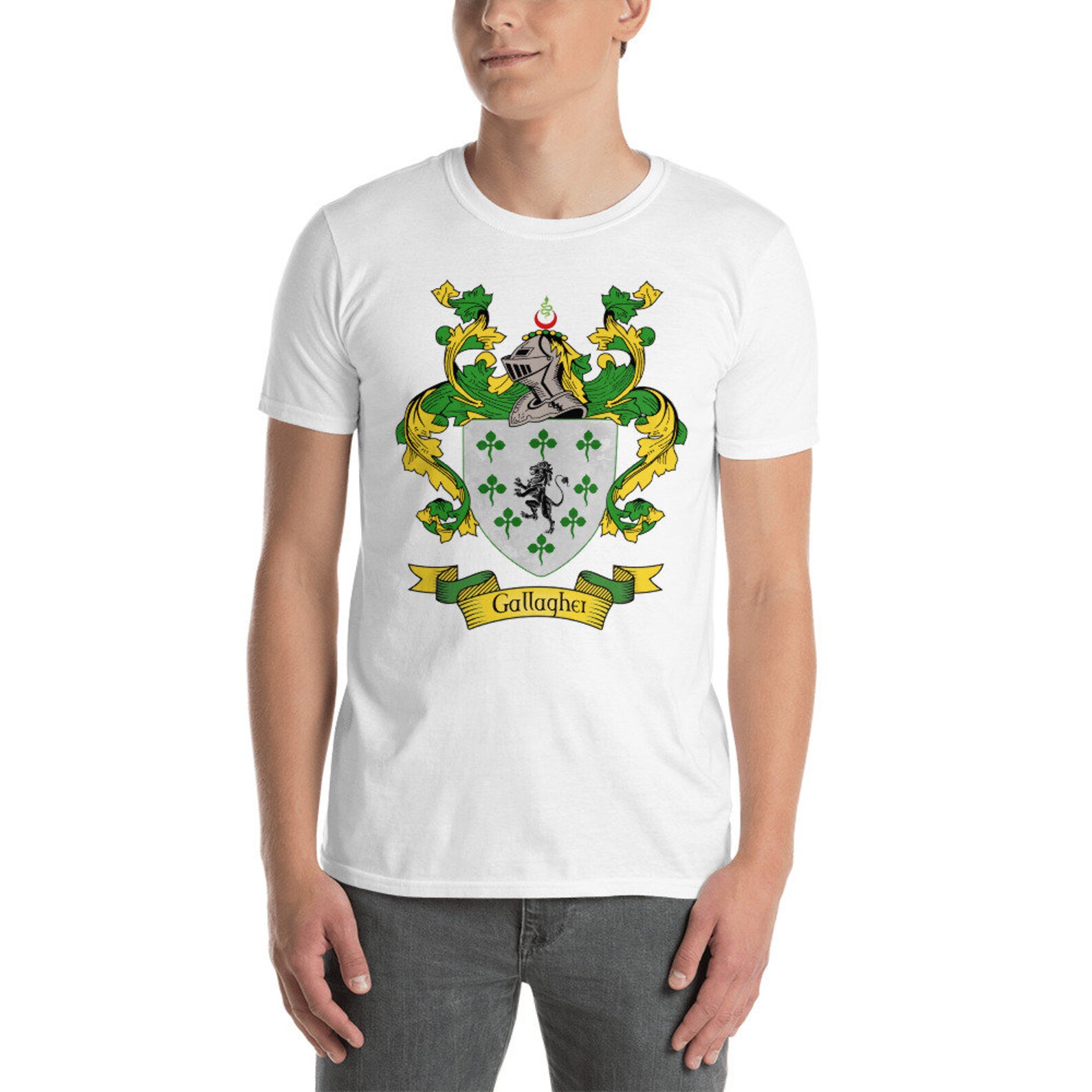 Gallagher Family Crest T-shirt – Irish Coat of Arms Gift - Etsy
