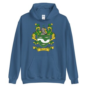 Mccabe Coat of Arms - Mccabe Family Crest Hoodie Sweatshirt - Etsy