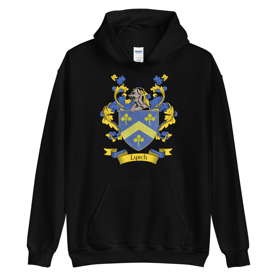 Lynch Coat of Arms - Lynch Family Crest Hoodie Sweatshirt - Etsy