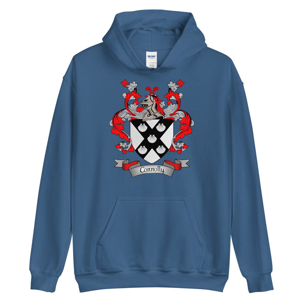 Connolly Coat of Arms Connolly Family Crest Hoodie Sweatshirt - Etsy