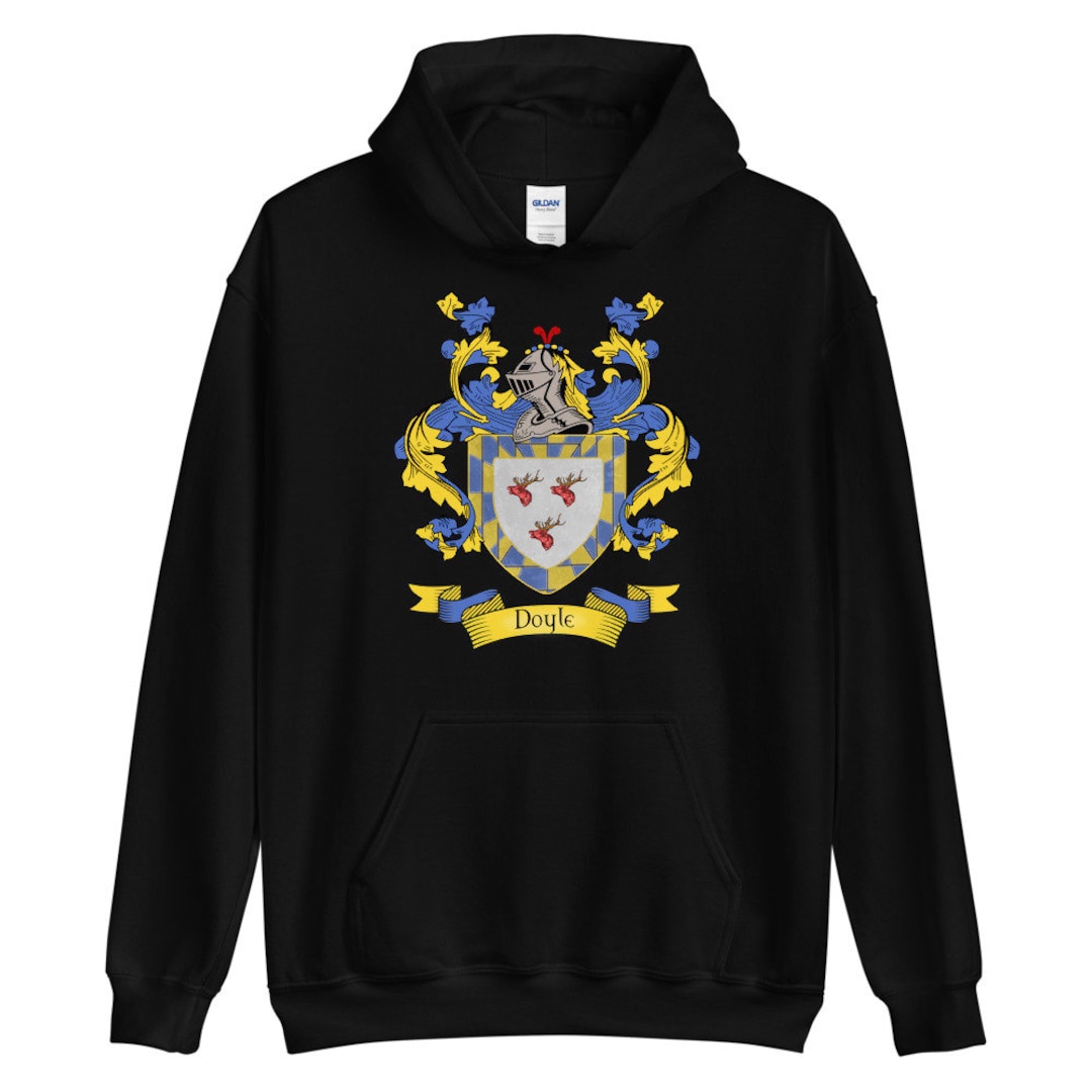 Doyle Coat of Arms - Doyle Family Crest Hoodie Sweatshirt - Etsy
