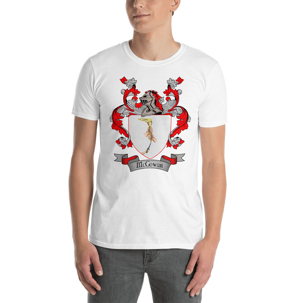 Mcgowan Family Crest T Shirt Mcgowan Coat of Arms Mcgowan - Etsy