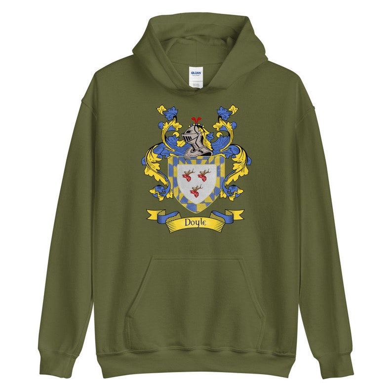 Doyle Coat of Arms - Doyle Family Crest Hoodie Sweatshirt - Etsy