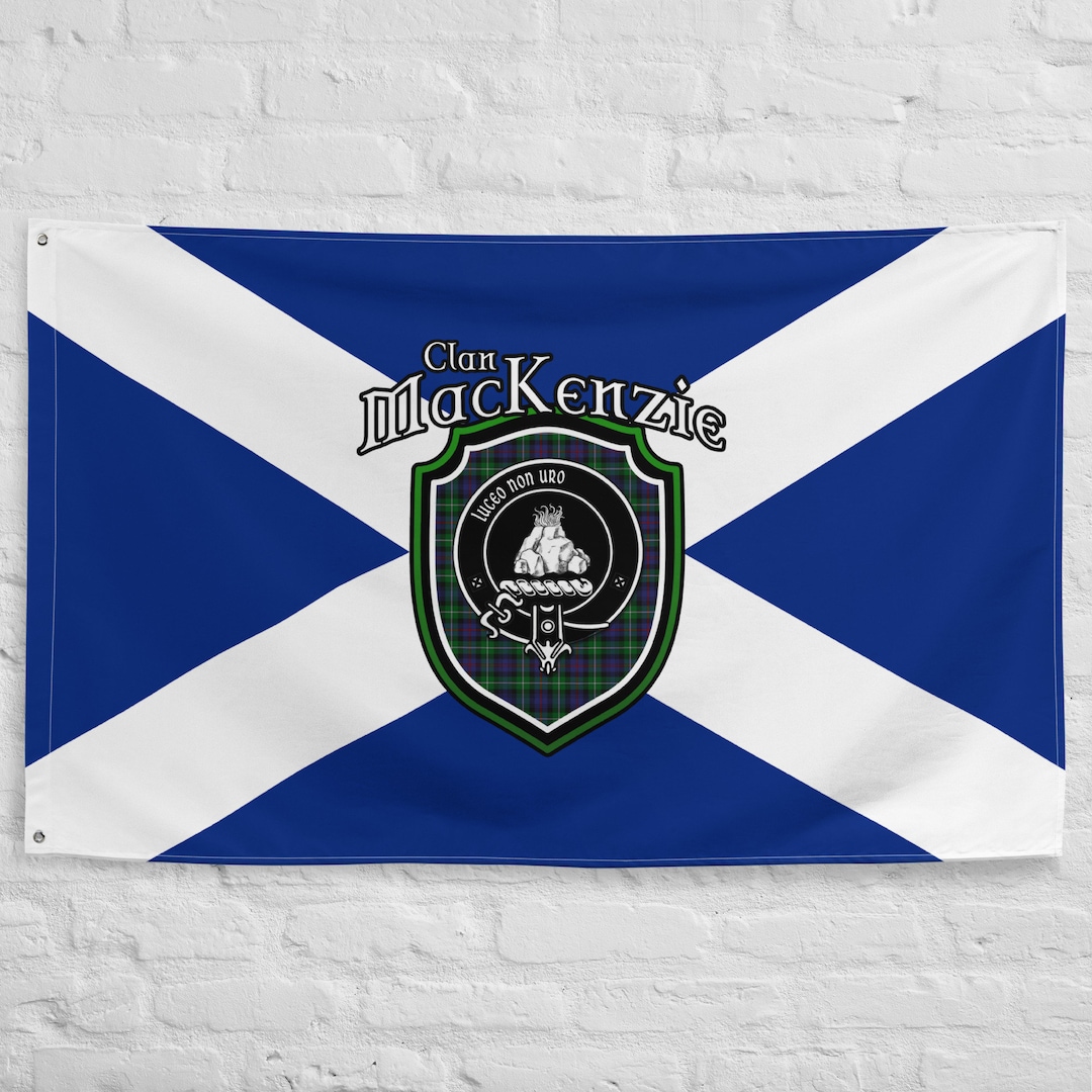 Clan Mackenzie Scottish Family Crest, Scotland Flag | Scottish Gifts ...