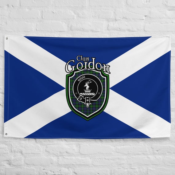 Clan Gordon Scottish Family Crest Scotland Flag Scottish | Etsy UK