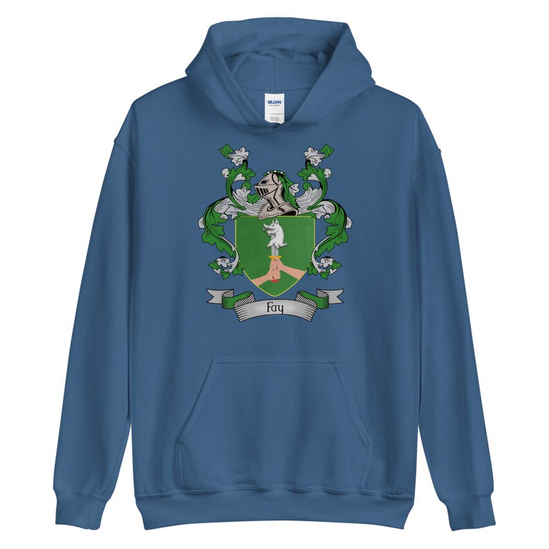 Fay Coat of Arms Fay Family Crest Hoodie Sweatshirt - Etsy