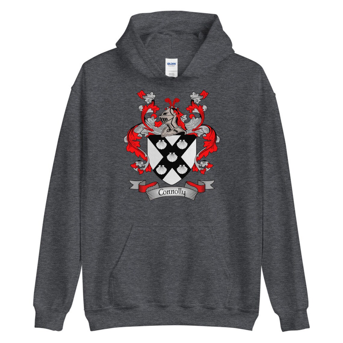 Connolly Coat of Arms Connolly Family Crest Hoodie - Etsy