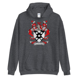 Connolly Coat of Arms - Connolly Family Crest Hoodie Sweatshirt - Etsy