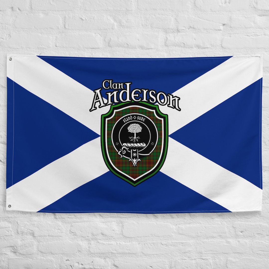 Clan Anderson Scottish Family Crest, Scotland Flag | Scottish Gifts for ...