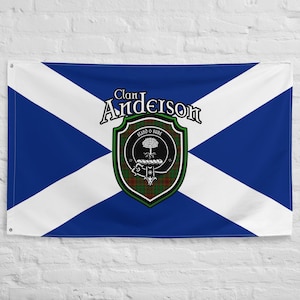Clan Anderson Scottish Family Crest, Scotland Flag | Scottish Gifts for ...