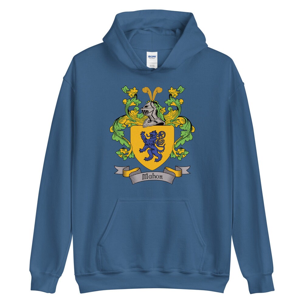 Mahon Coat of Arms - Mahon Family Crest Hoodie Sweatshirt - Etsy Israel