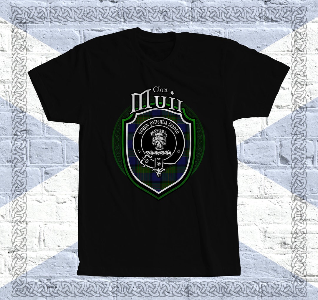 Clan Muir Tartan T-shirt, Scottish Muir Tshirt, Muir Last Name, Muir ...