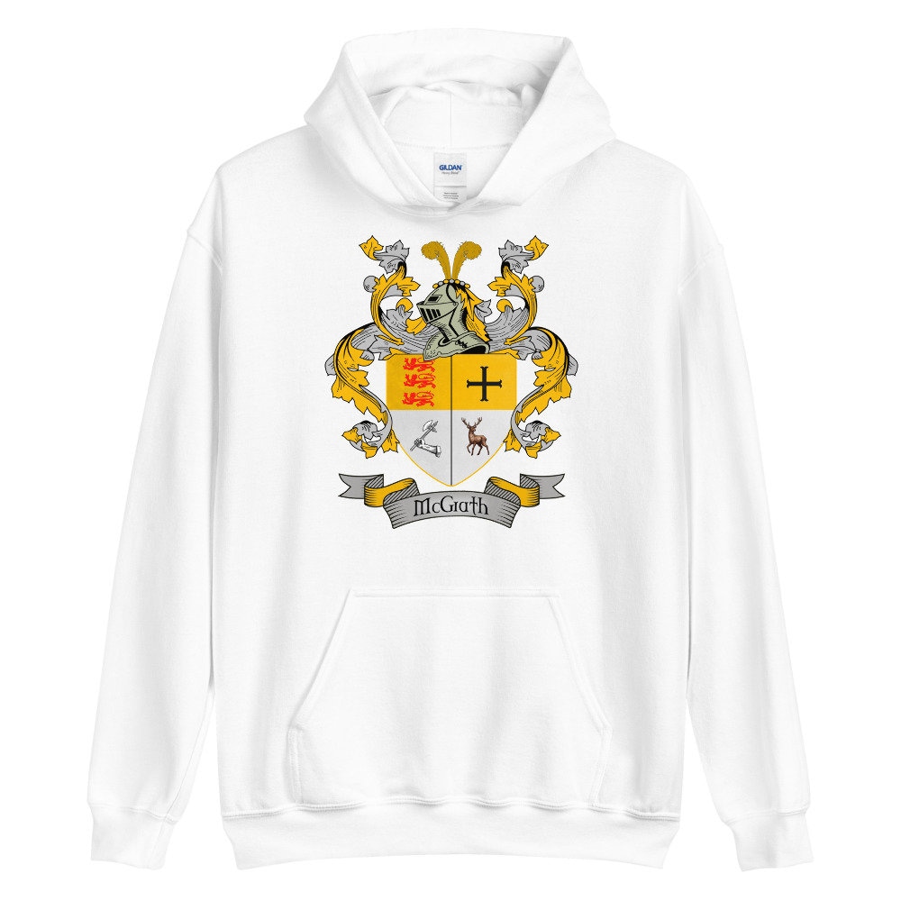 Mcgrath Coat of Arms - Mcgrath Family Crest Hoodie Sweatshirt - Etsy