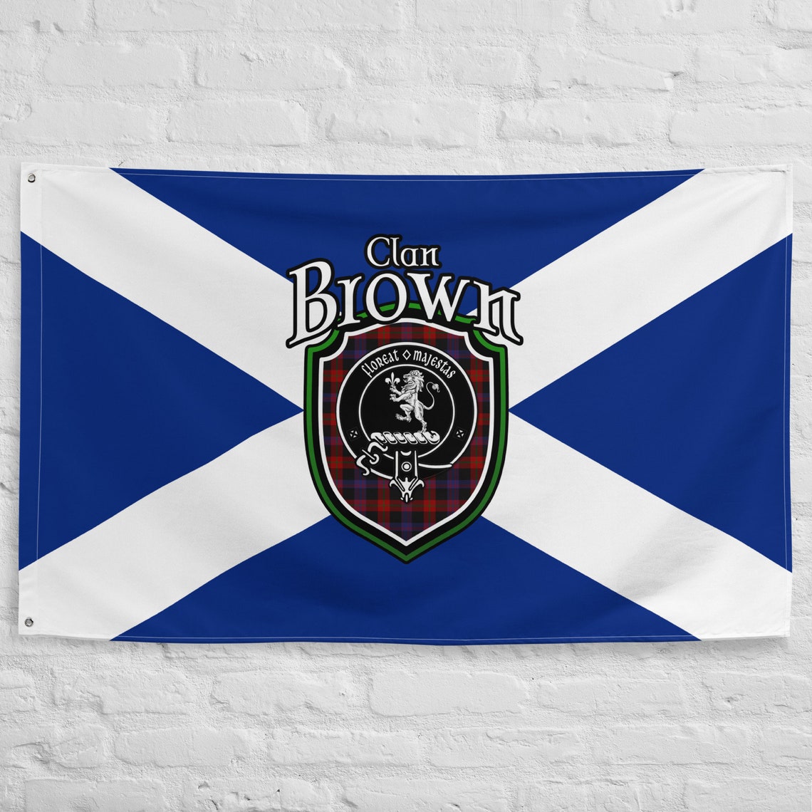 Clan Brown Scottish Family Crest Scotland Flag Scottish - Etsy Finland